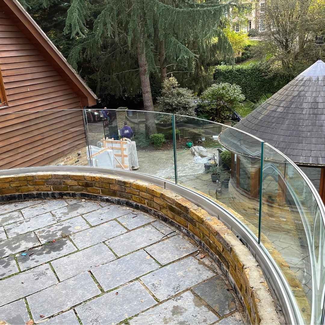 Curved Glass Terrace Design & Installation In London | 360 GSS